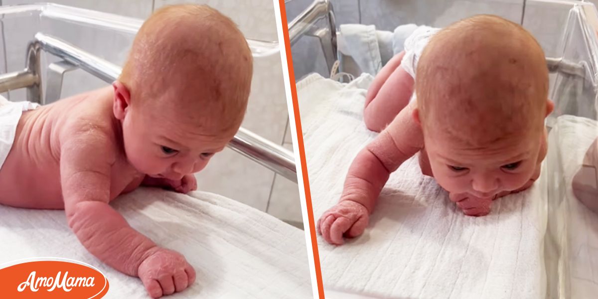 "¿Es esto normal?": mamá asombrada cuando su bebé de 3 días levanta la ...