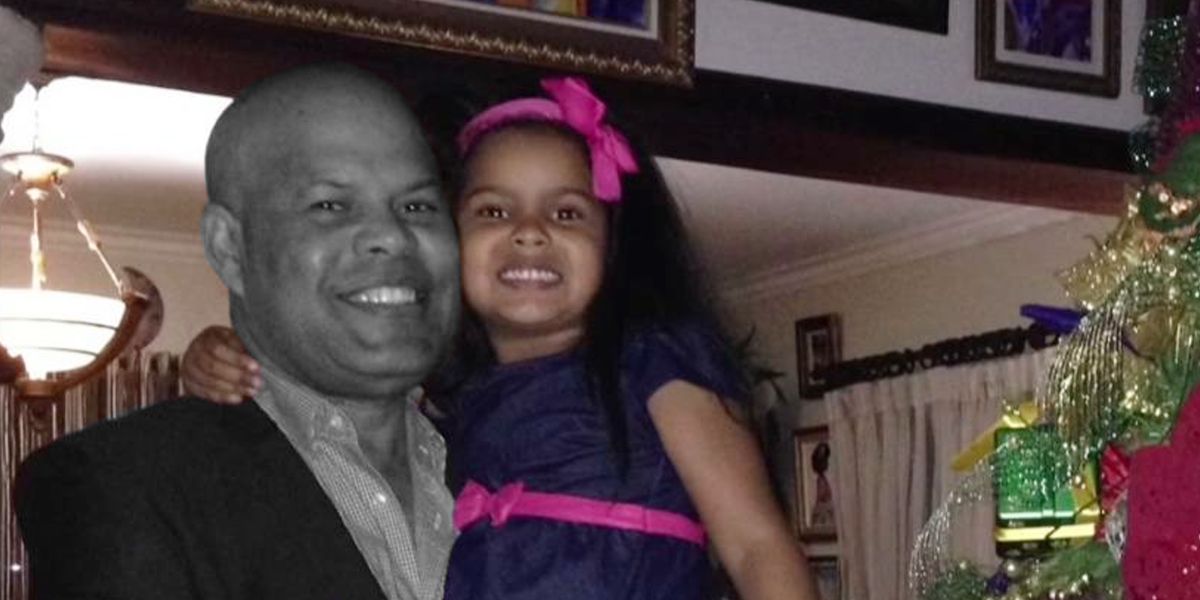 La hija menor de Rubby Pérez se rompe al cantar su canción "especial" en el funeral de su padre ...