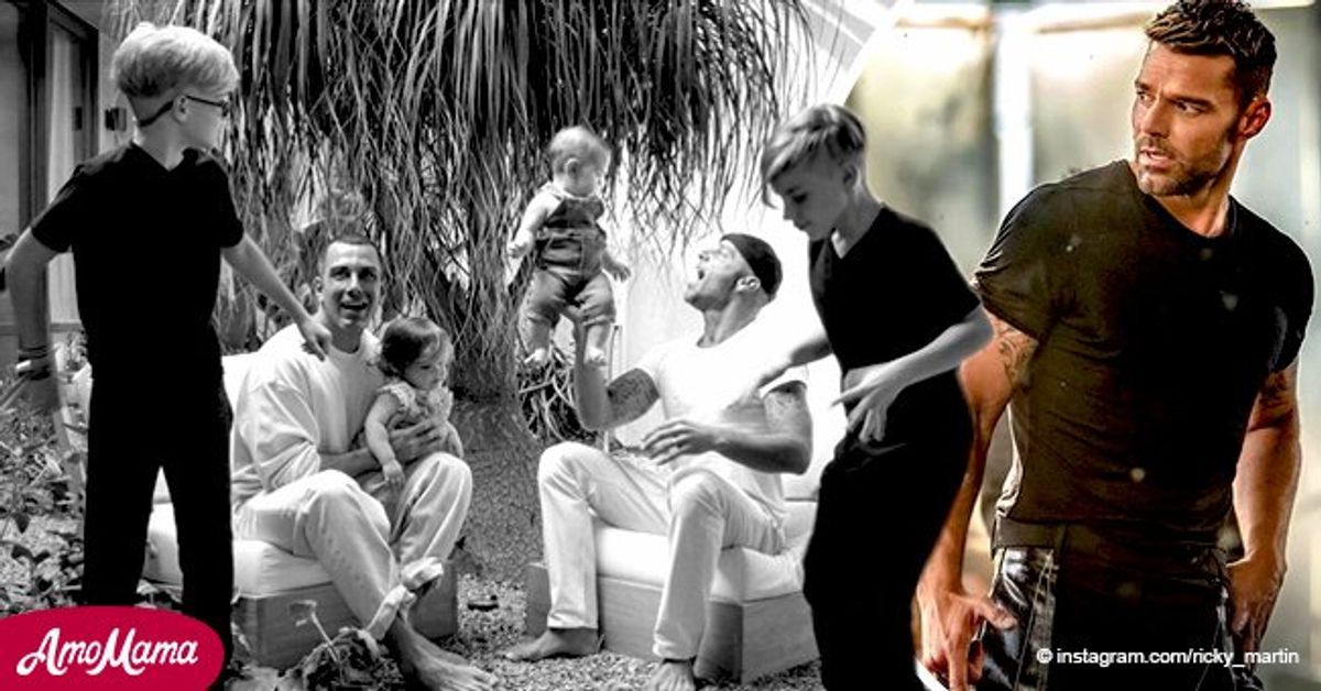 Ricky Martin muestra por primera vez a todos sus hijos juntos en una imagen familiar