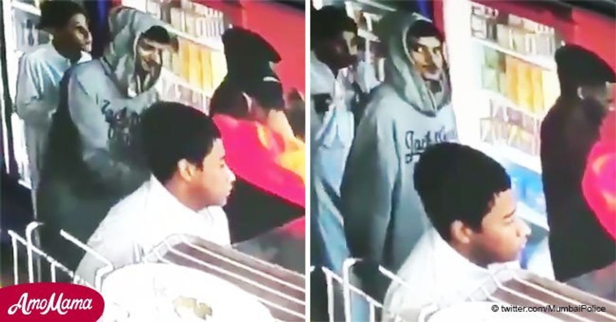 Joven fue atrapado robando y su reacción graciosa delante de la cámara ...