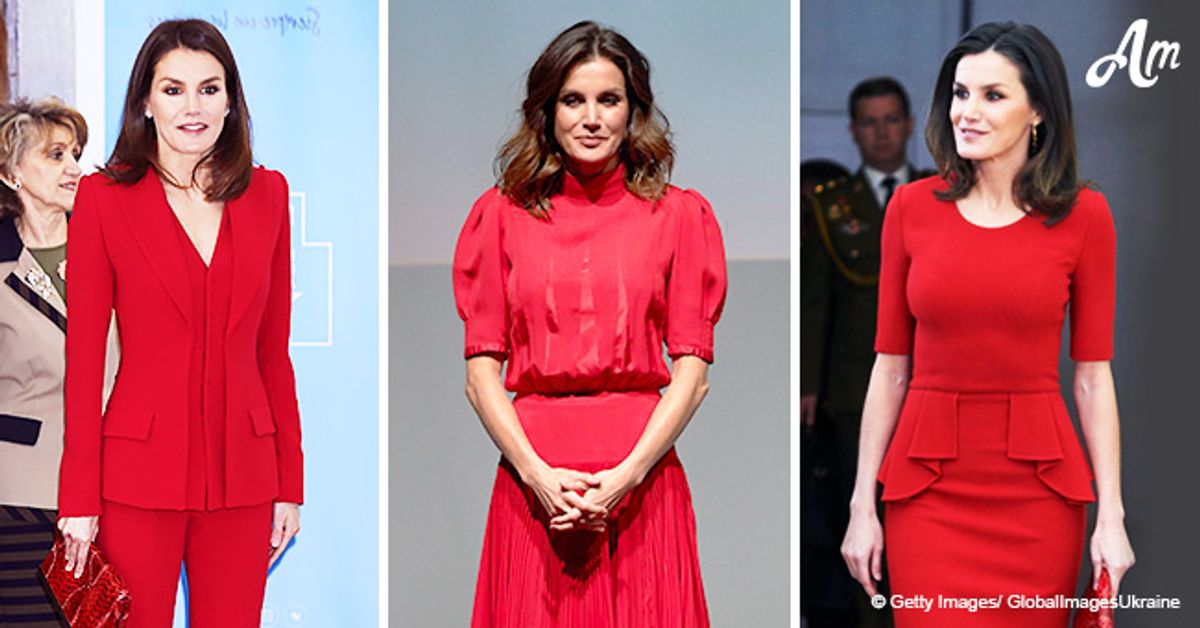 Reina Letizia: 6 ejemplos que demuestran que el rojo es el color que le ...