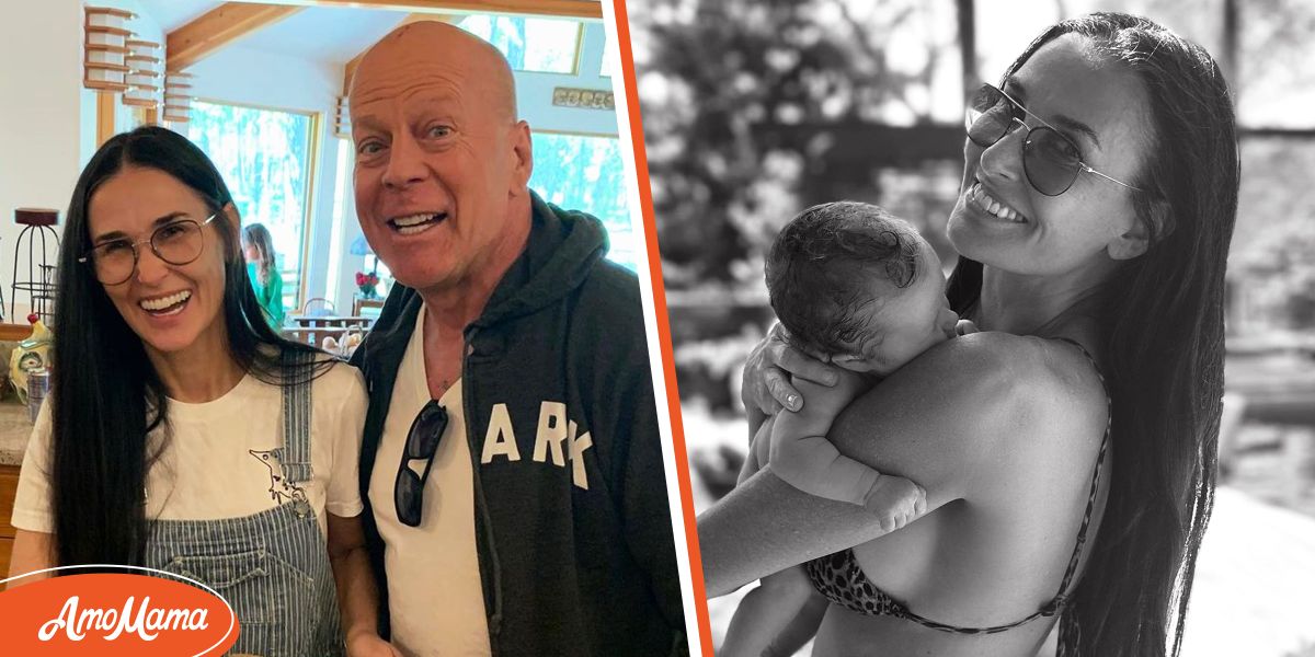 Demi Moore, de 60, compartió su primera foto con su nieta recién nacida ...