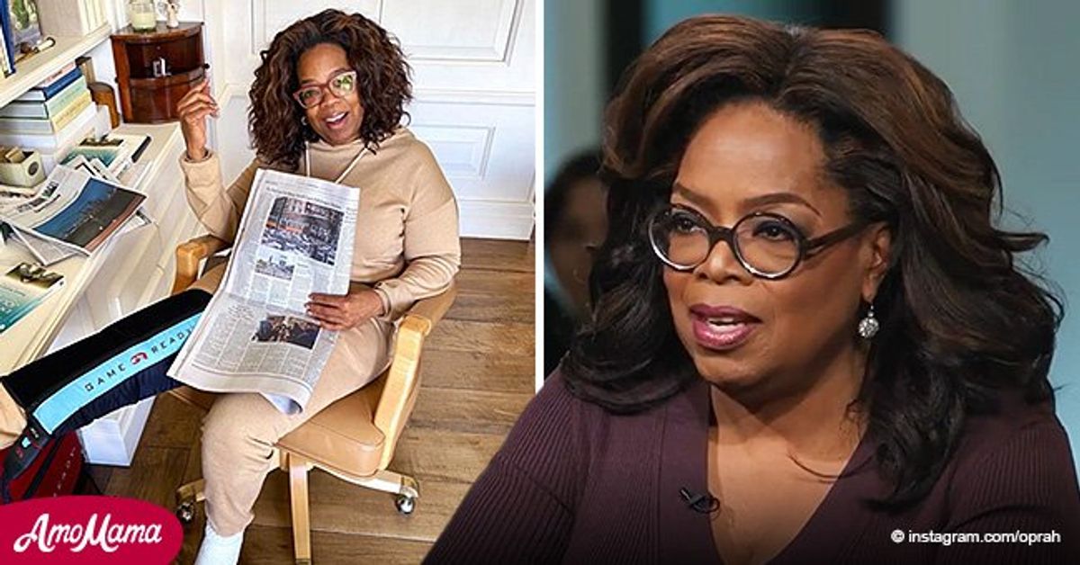 Oprah se tropieza en el escenario y cae en medio de su charla ...