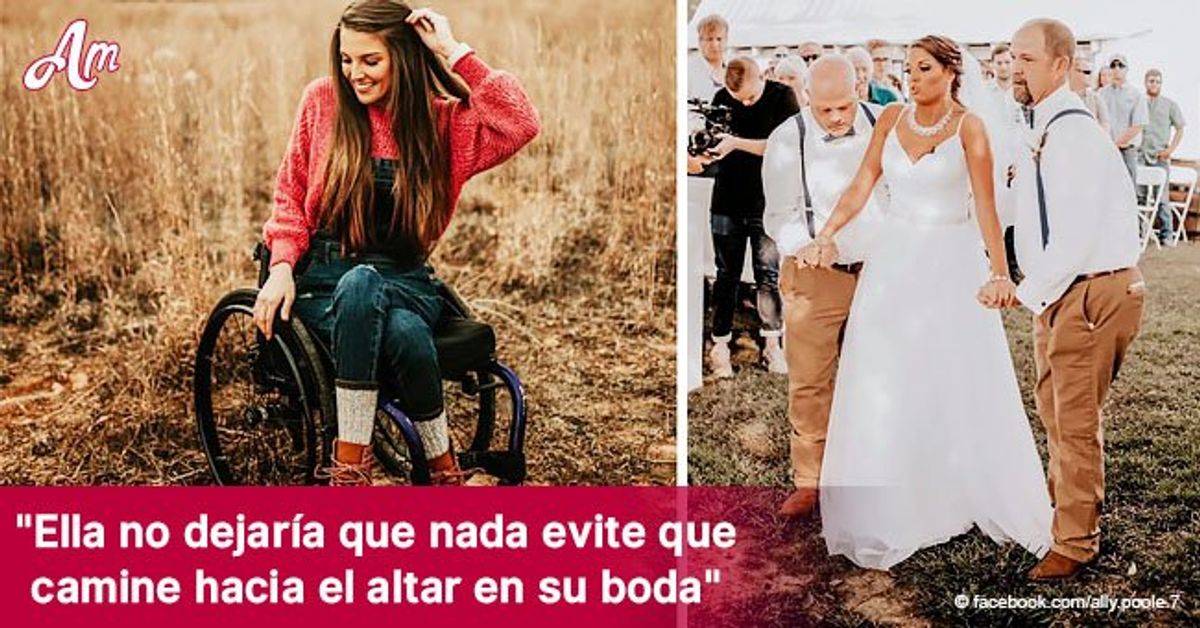 Novia camina hacia el altar 3 años después de quedar paralizada en un ...