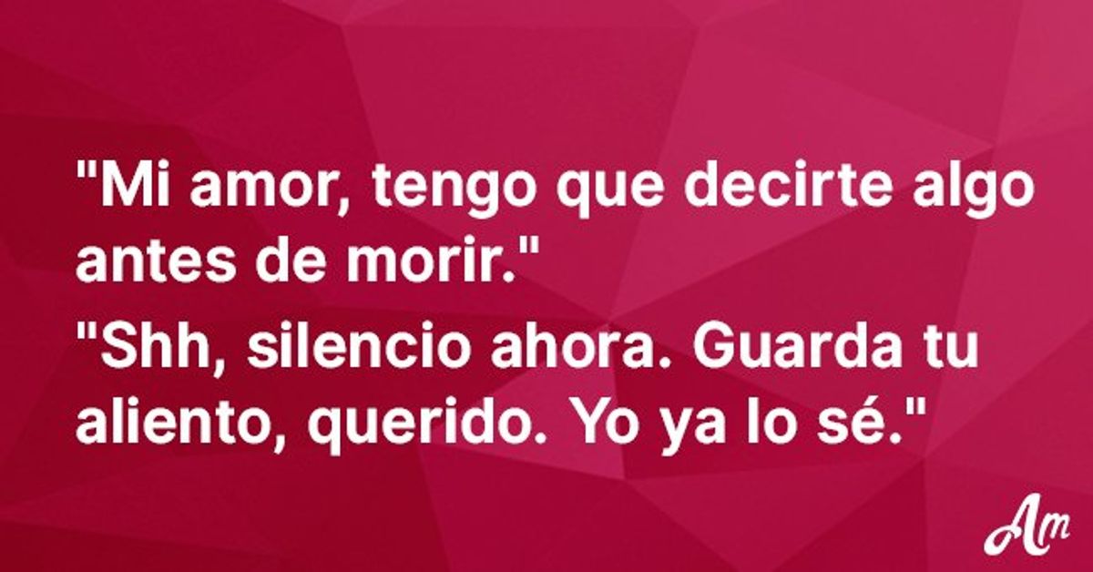 Hombre moribundo quiere confesarle algo a su esposa antes de dar su ...