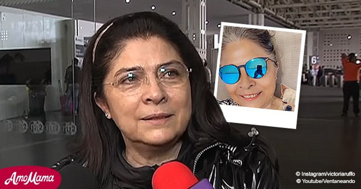 Mira la foto de Victoria Ruffo con su cabello canoso que luce realmente ...